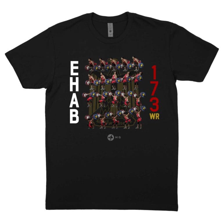 Mohamed Ehab 173 World Record T-Shirt – hookgrip store