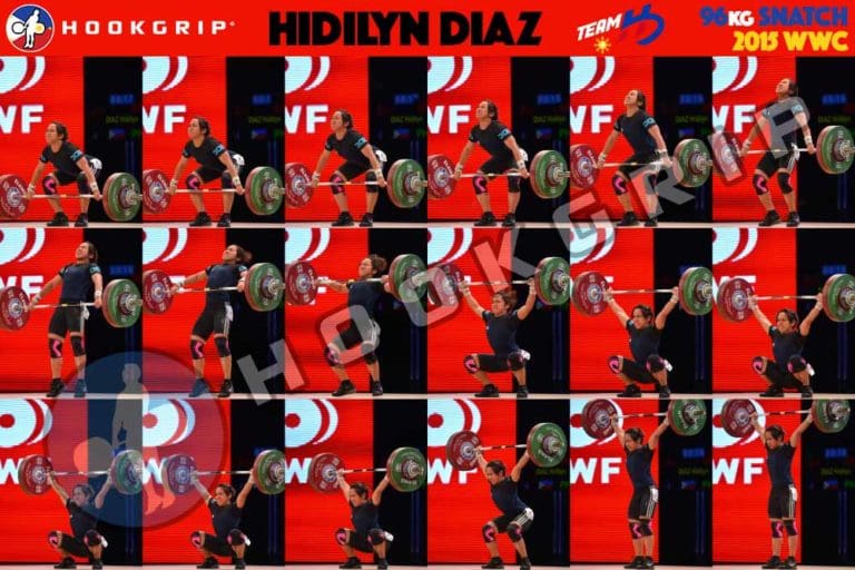 Hidilyn Diaz 96kg Snatch Poster (2015 WWC) – hookgrip store