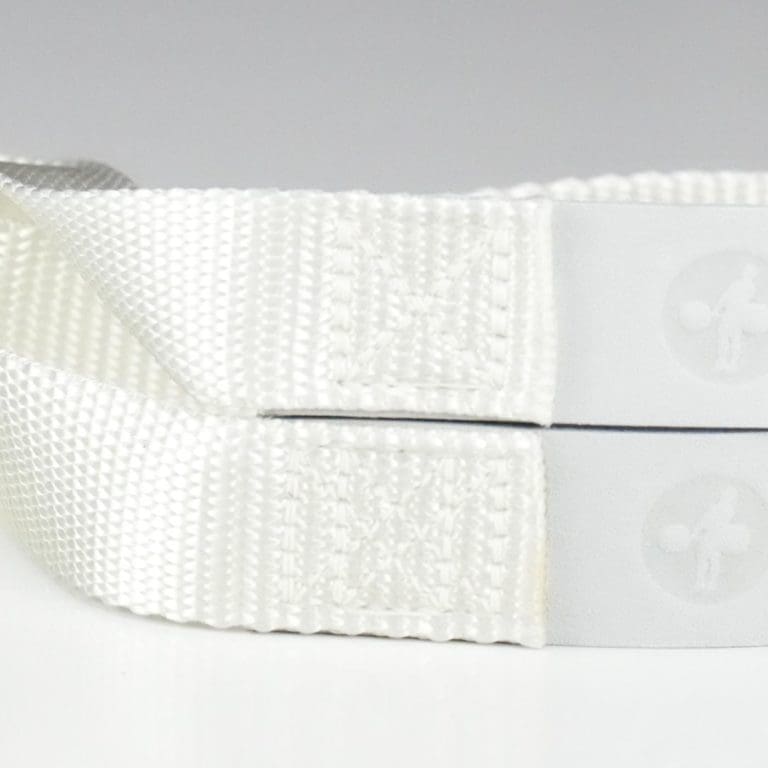 Leather/Nylon White hookgrip weightlifting straps – hookgrip
