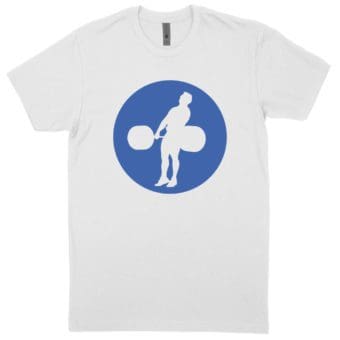 Logo White / hookgrip Blue T-Shirt – hookgrip store